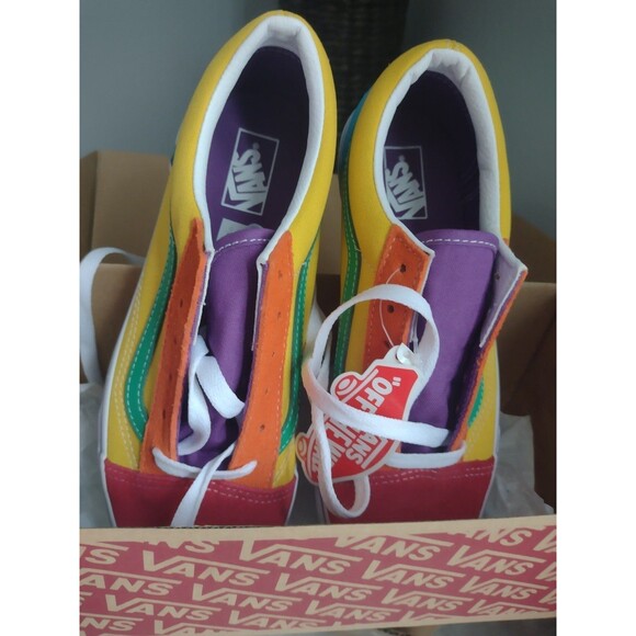 Vans | Shoes | Vans Old Skool Rainbow Colorblock Sneakers Nwt Size 6 ...